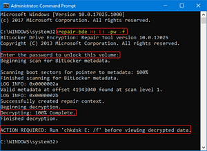 BitLocker Key Recovery Repair and Unlock Tool